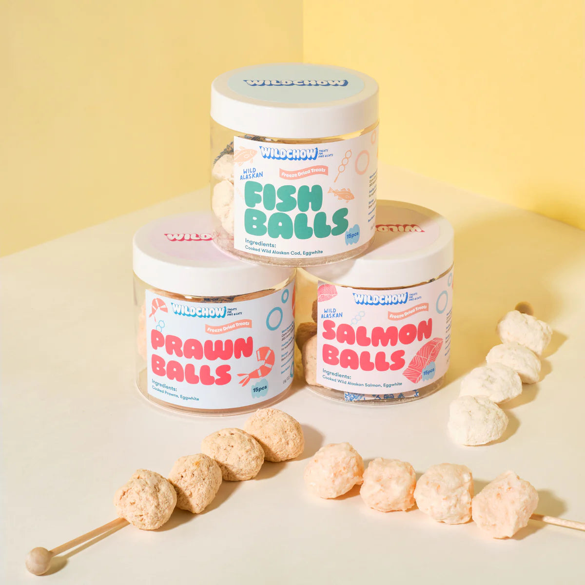 WildChow Freeze Dried Baller Bundle Treats For Dogs & Cats — Hi 5 Paws